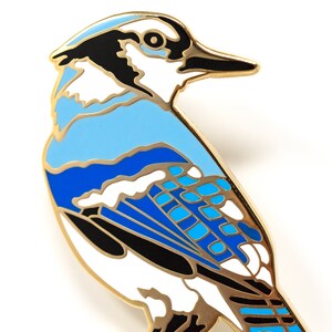 Blue Jay Hard Enamel Pin - Etsy