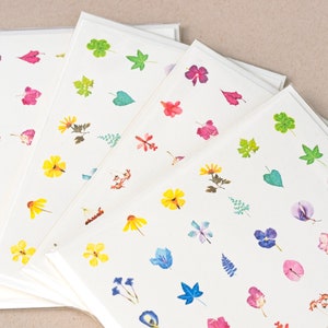 Floral Color Chart Greeting Card With Envelope - Etsy