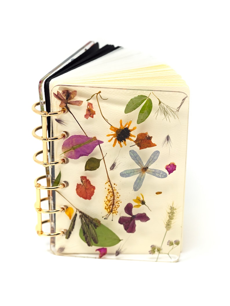 Pressed Flower Resin Journal | Etsy