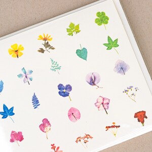 Floral Color Chart Greeting Card With Envelope - Etsy