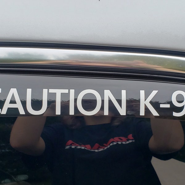 Caution K9 Decal - Etsy