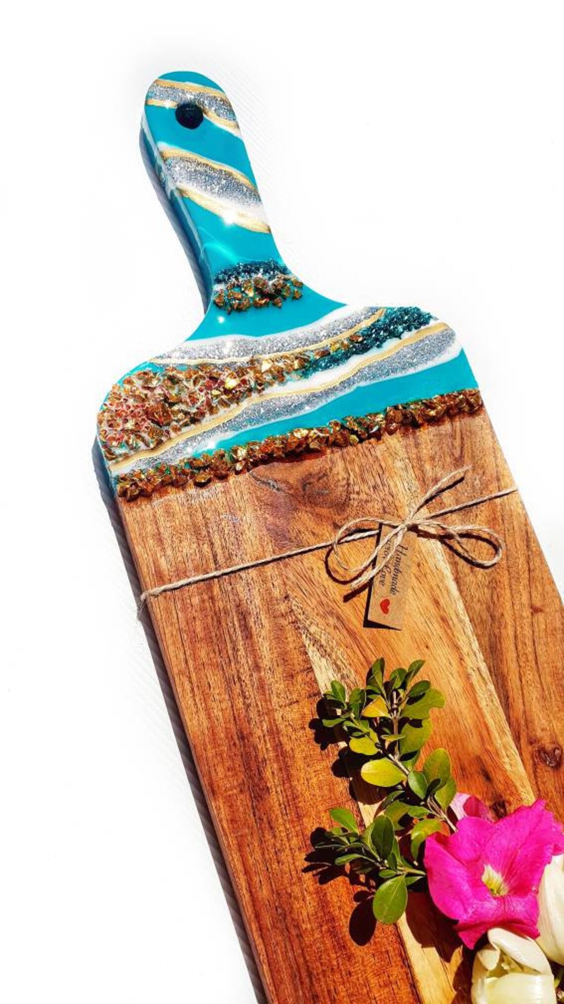 Resin Cheeseboard Resin Homewares Resin Art Platter Ocean Cheese Board ...