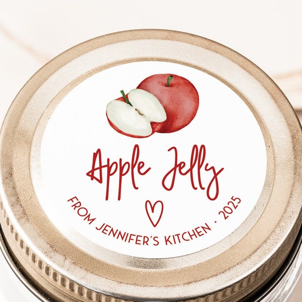 Apple Jam Label - Etsy