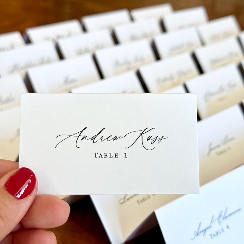 Elegant Place Card - Etsy