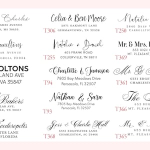 White Ink RECIPIENT, Guest Address Labels, Transparent Address Stickers ...