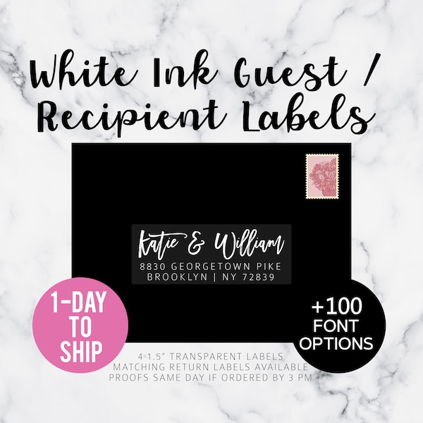 Guest Address Labels - Etsy