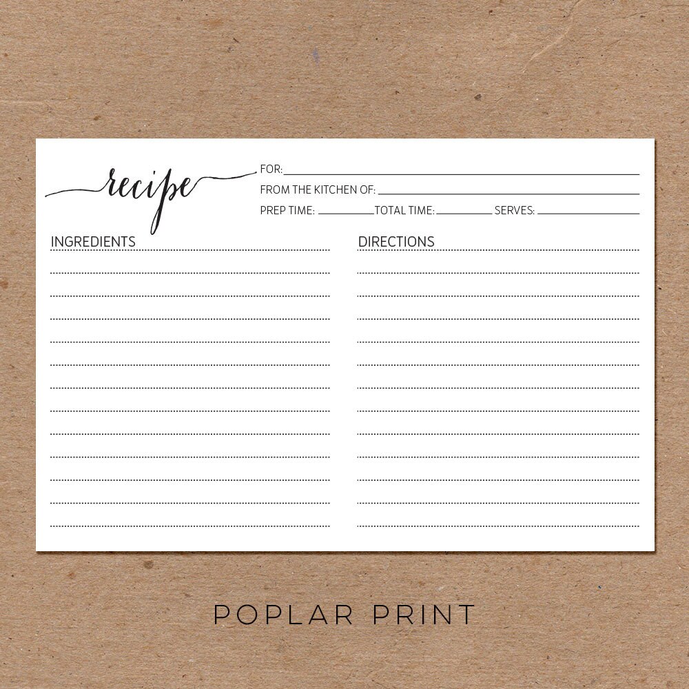 RECIPE CARDS Wedding Kitchen Shower Gift Couples From the - Etsy