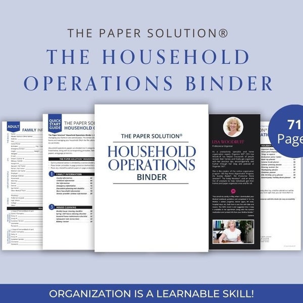 Household Binder - Etsy