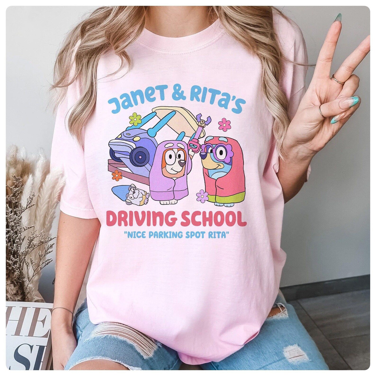 Bluey and Bingo Janet and Rita Driving School Nice Parking Spot Rita ...