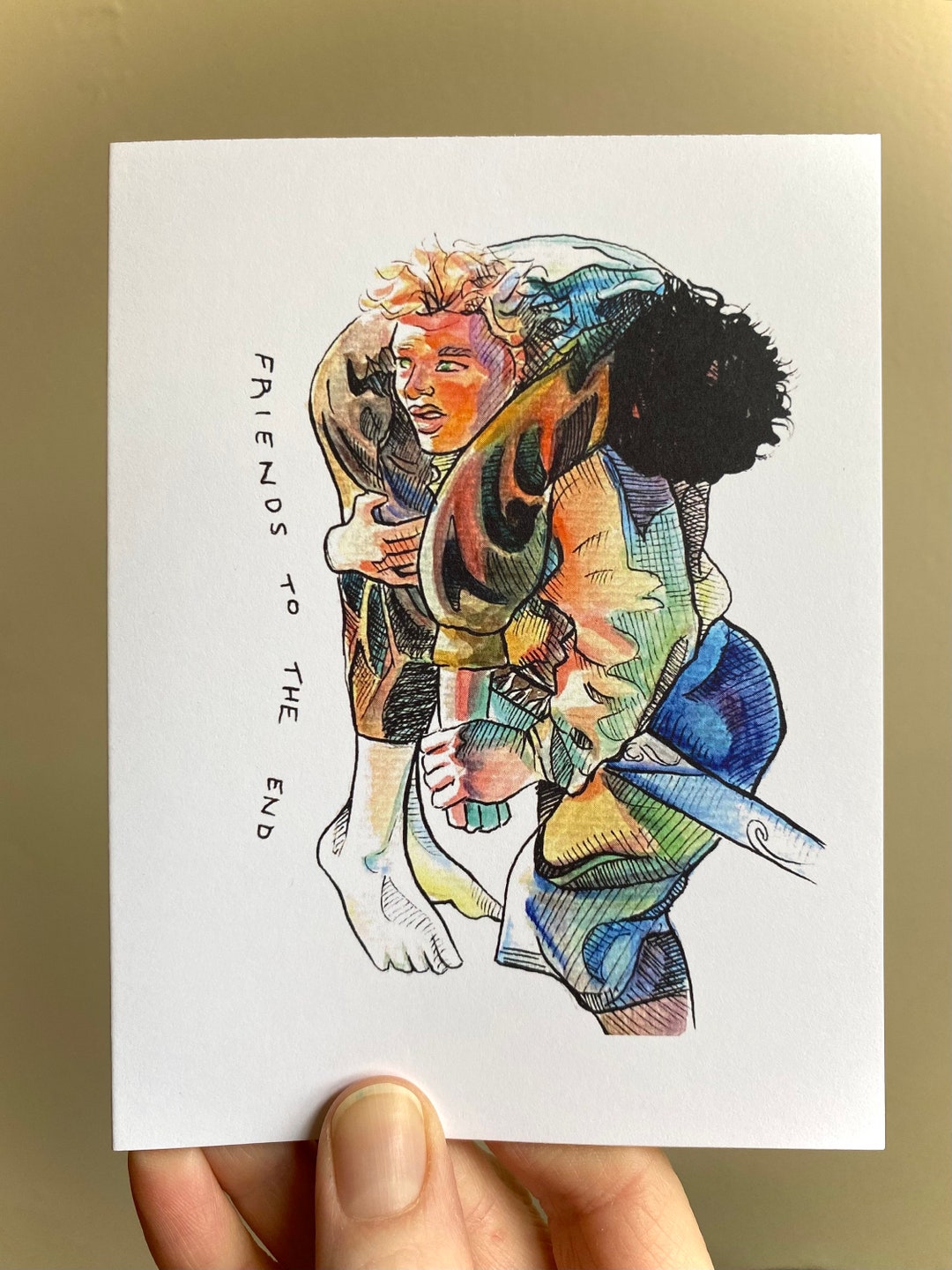 Friends to the End - Frodo & Sam Lord of the Rings Unique Original Art ...