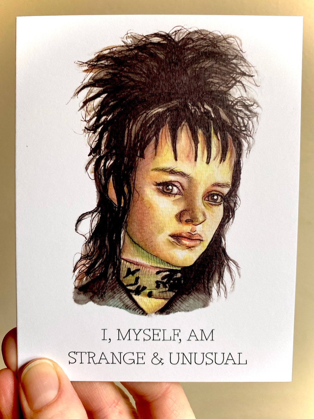 I, Myself, Am Strange & Unusual - Lydia Deetz Beetlejuice Unique ...