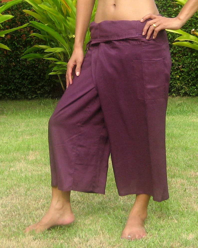 Capri Thai Fisherman Pants Thai Fisherman Trousers Wrap | Etsy