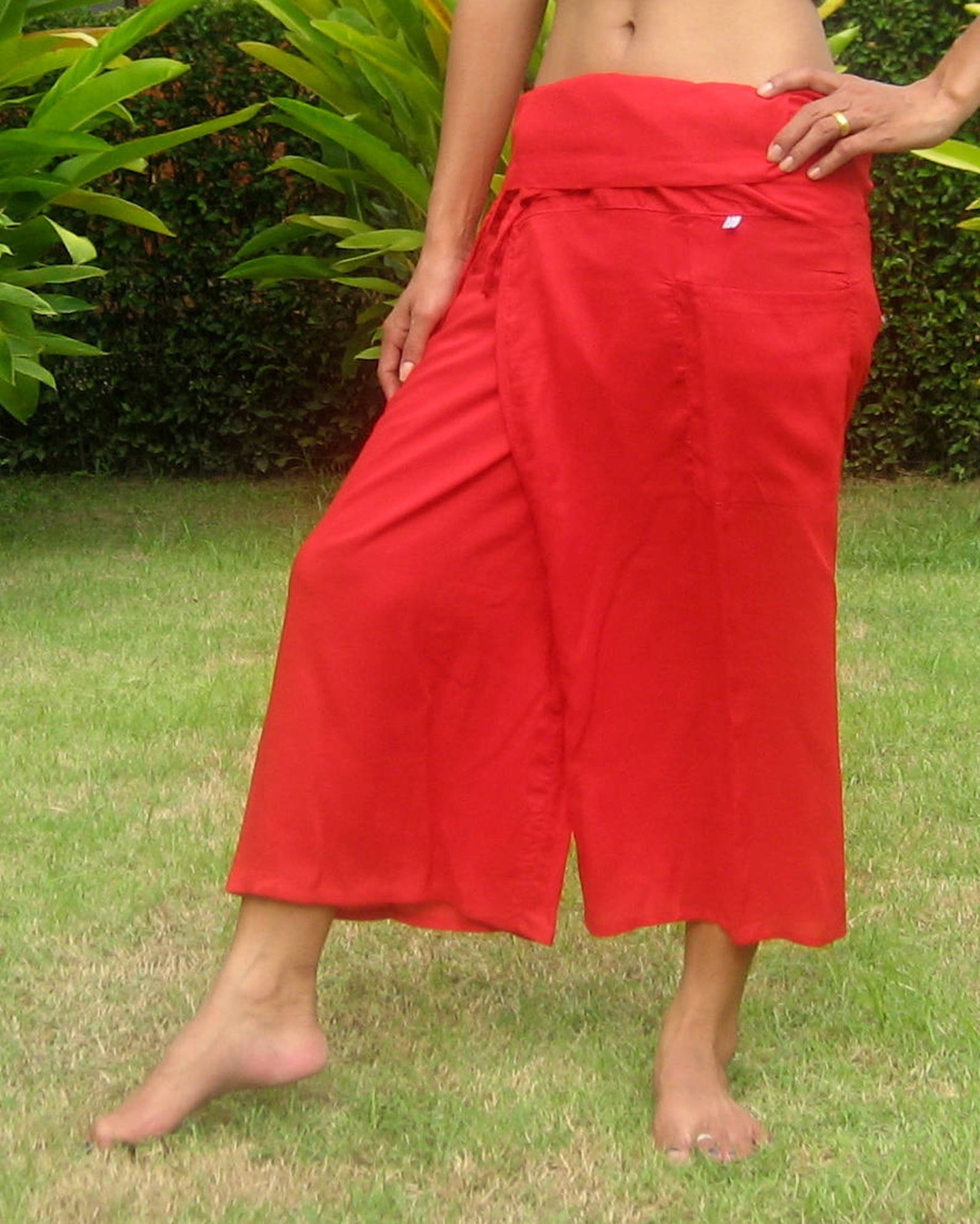 Capri Thai Fisherman Pants Thai Fisherman Trousers Wrap | Etsy
