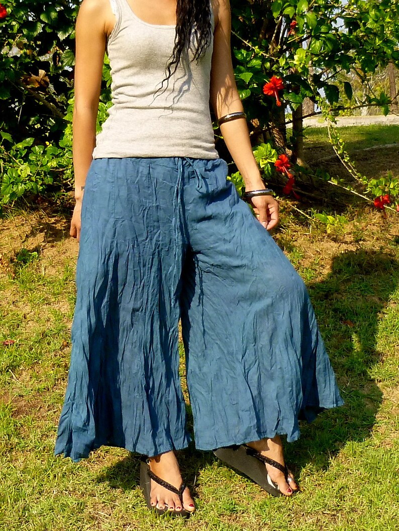 Plus Size Palazzo Pants Gaucho Pants Wide Leg Pants | Etsy