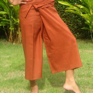 Capri Thai Fisherman Pants Thai Fisherman Trousers Wrap Yoga Pants ...