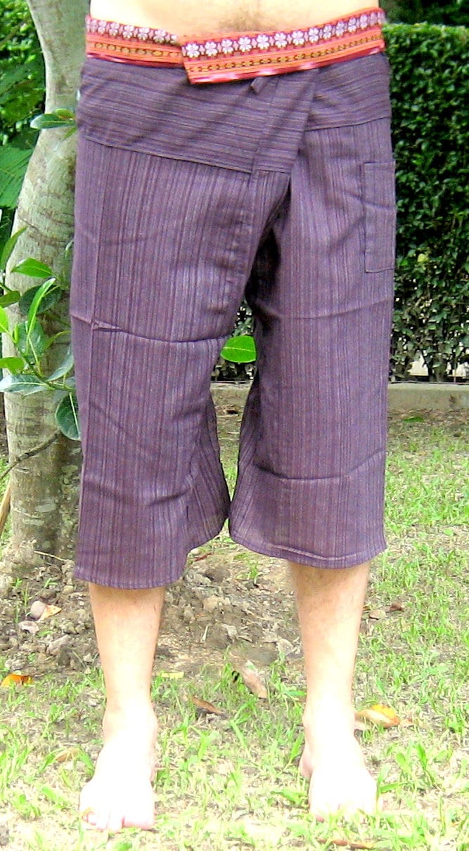 Capri Thai Fisherman Pants Thai Pants Capri Wrap Pants | Etsy