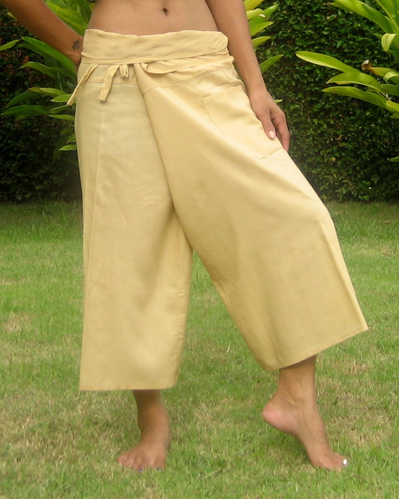 Capri Thai Fisherman Pants Thai Fisherman Trousers Wrap - Etsy