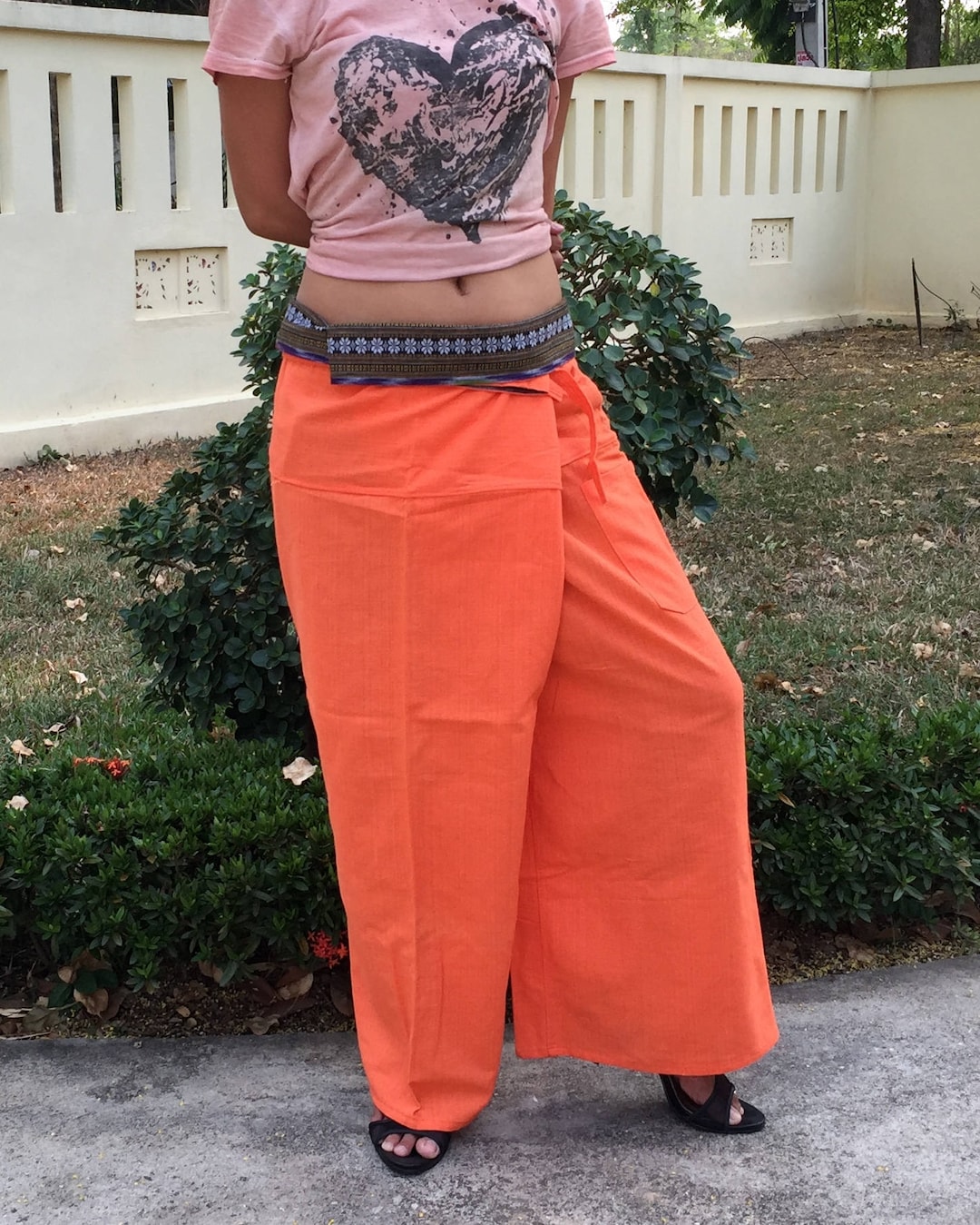 Thai Fisherman Pants Wide Leg Pants Wrap Yoga Pants Thai Fisherman ...