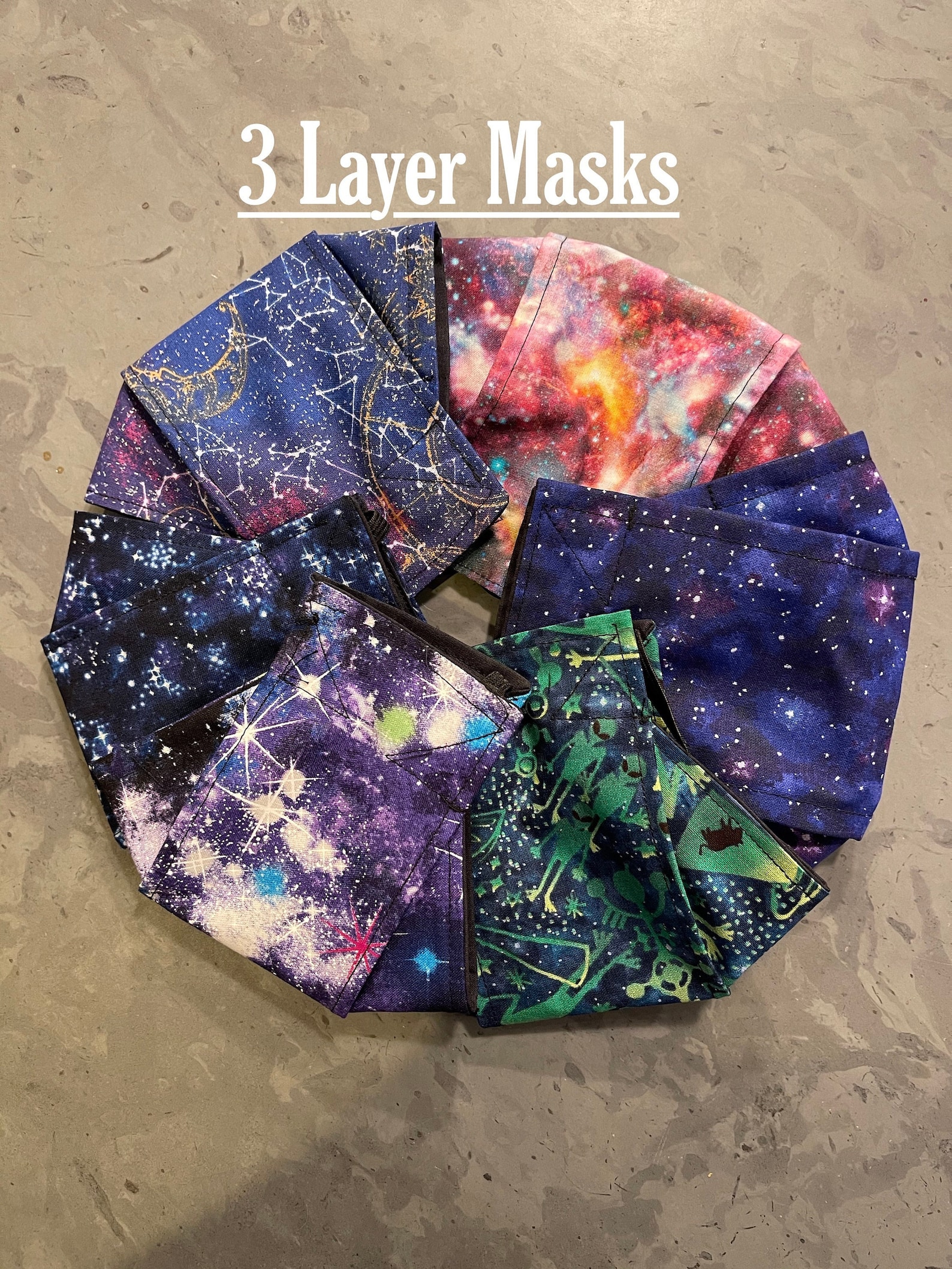 3 Layer 3D Space Face Mask With Adjustable Elastics Limits - Etsy