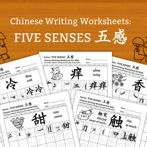Fruits Chinese Writing Activity Worksheets 20 Pages DIY - Etsy