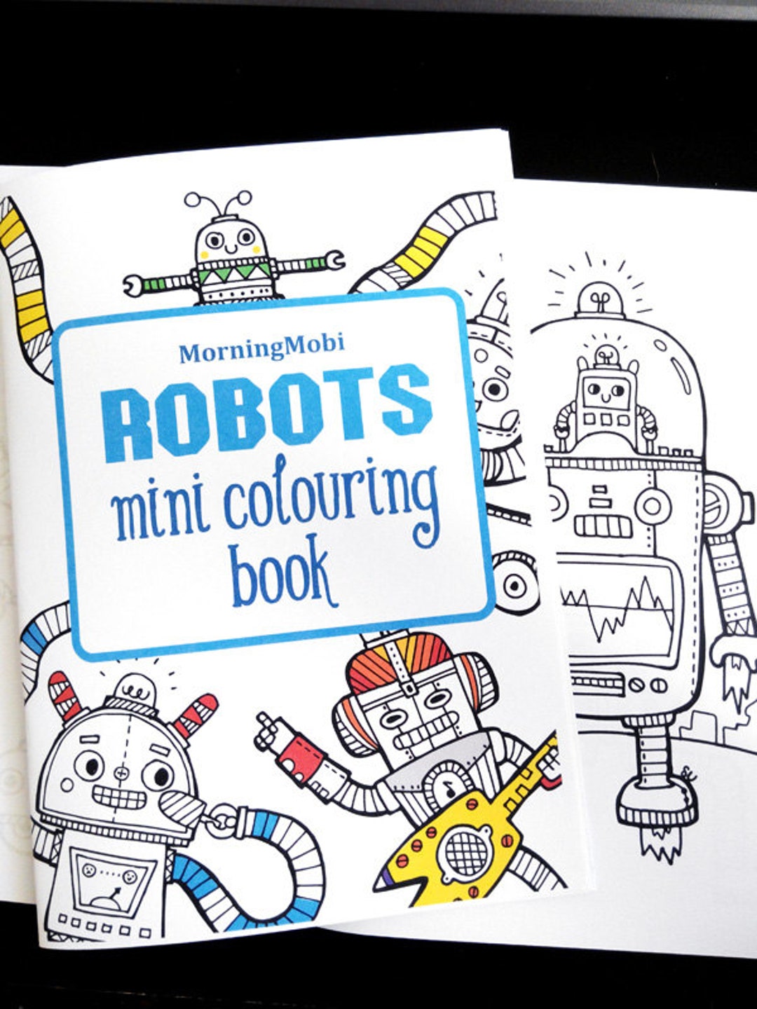 10 Colouring in Sheets - Robots Mini Colouring Book - Printable ...