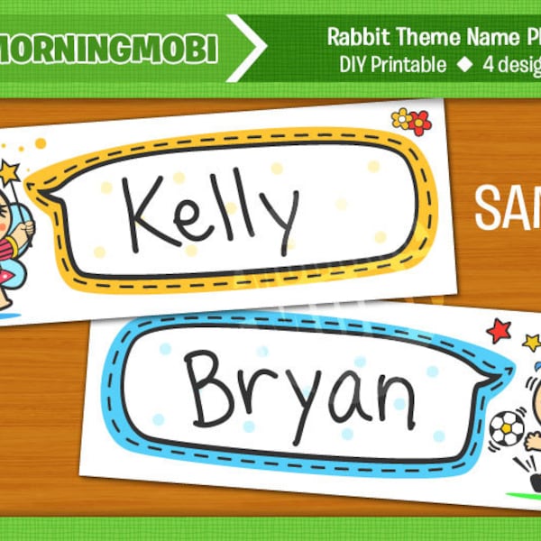 Printable Name Plates - Etsy