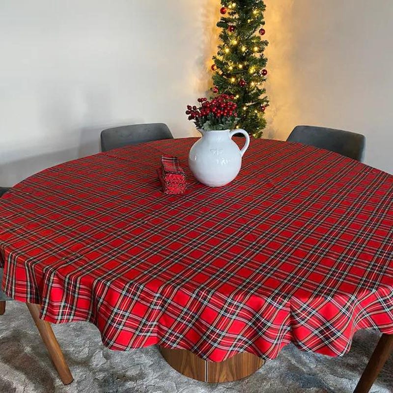 Round Table Cloth - Etsy