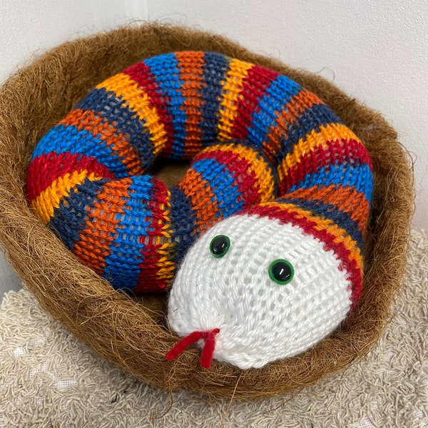 Knitted Snake - Etsy
