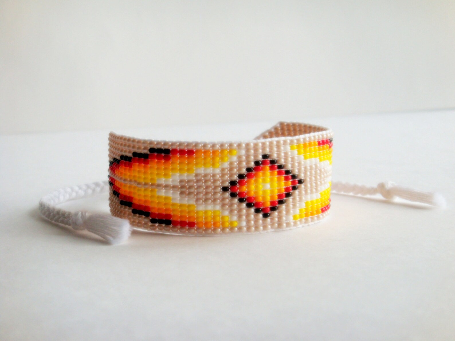 Native American Style Seed Bead Bracelet - Etsy