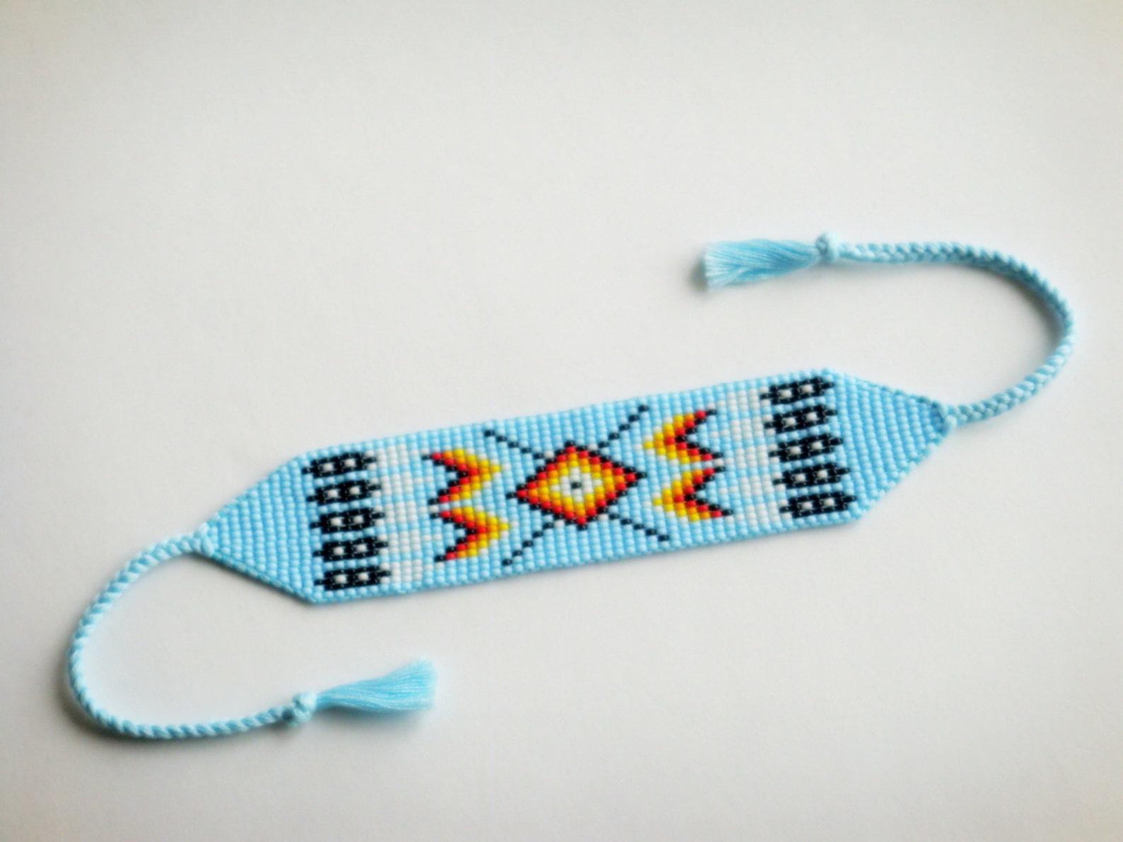 Native American Style Seed Bead Bracelet - Etsy