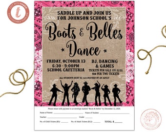 Country Dance Flyer - Etsy