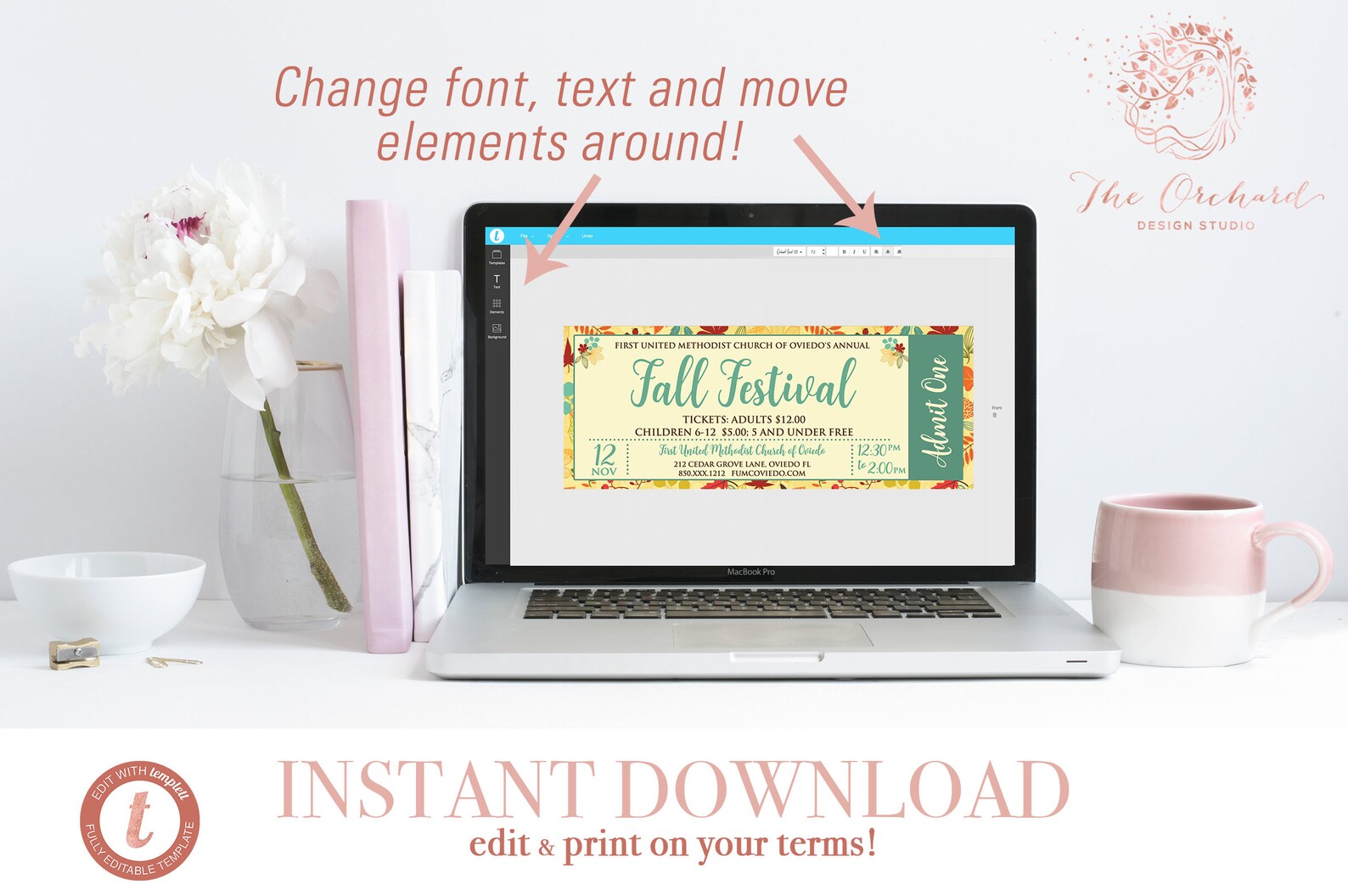 Fall Turkey Dinner Event Ticket Harvest Thanksgiving - Etsy