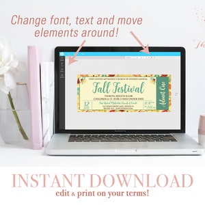 Fall Turkey Dinner Event Ticket Harvest Thanksgiving - Etsy