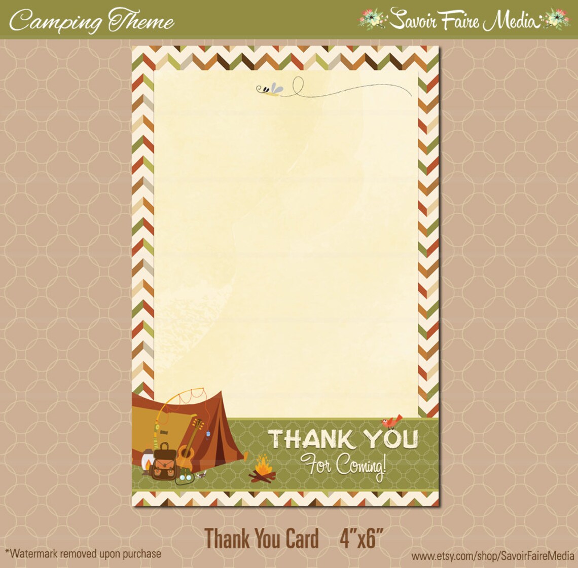 Camping Birthday Party Invitation Boys Tent S'mores Fire - Etsy