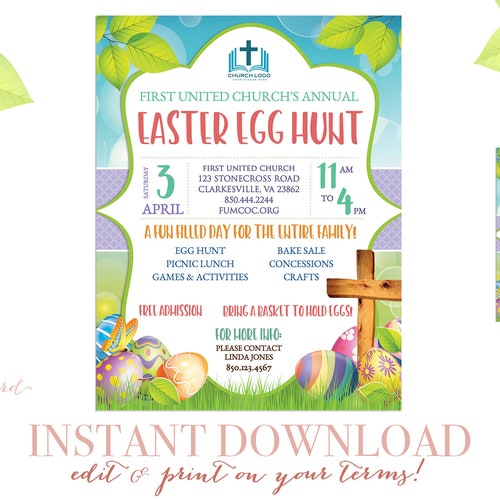 Religious Easter Celebration Invitation Template He is Risen - Etsy