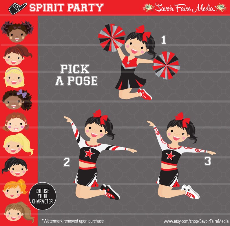 Cheerleading Cupcake Circle Design Cheerleader Cheer Invite - Etsy