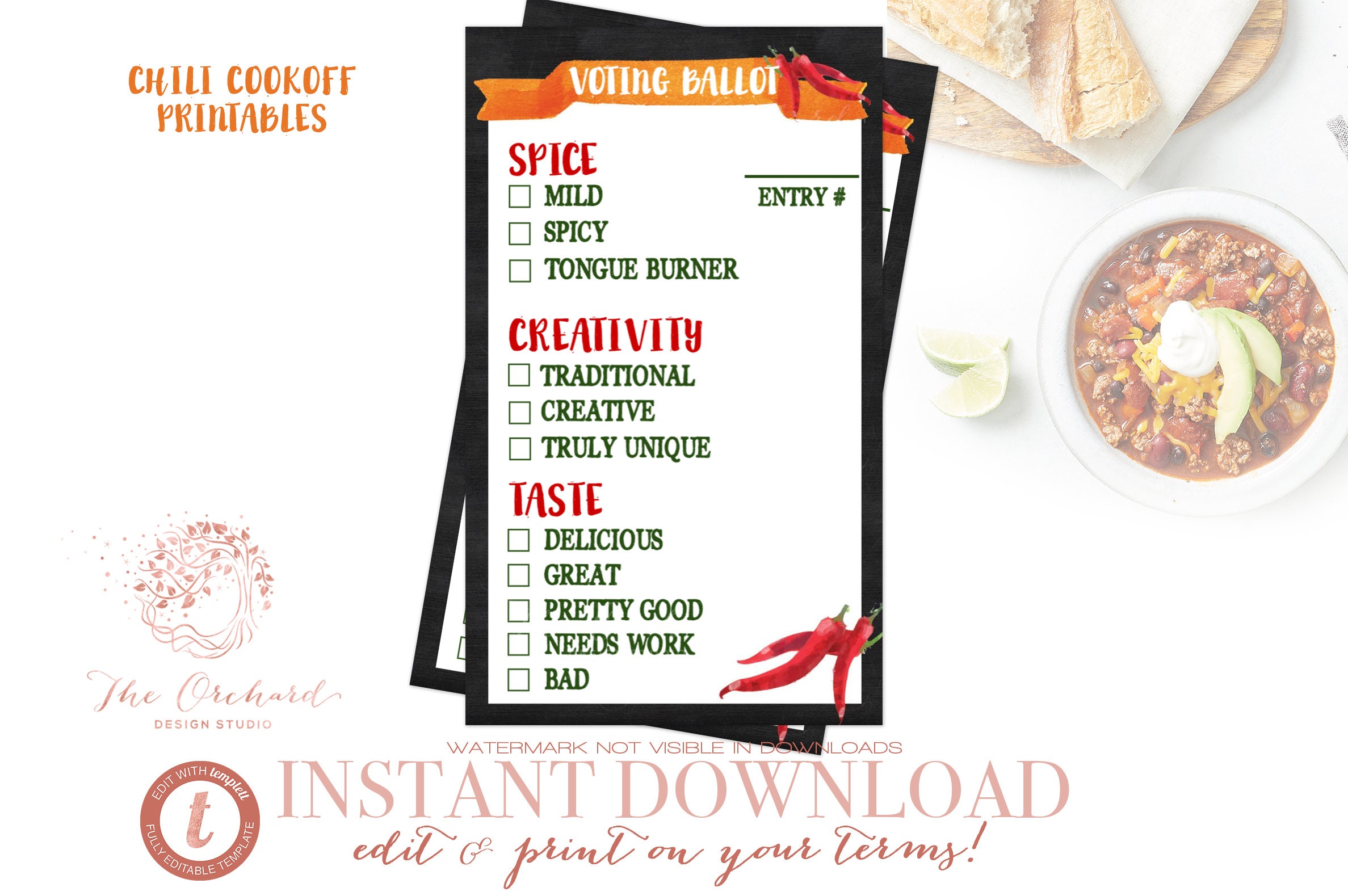 Home Decor Home & Living Printable Chili's Checklist Poster Instant ...