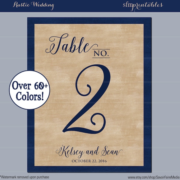 Burlap Table Numbers - Etsy