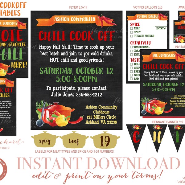 Chili Cook Off - Etsy
