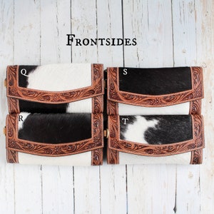 THE Bandera-western Tooled Leather Wallet-cowhide Leather Wallet With ...