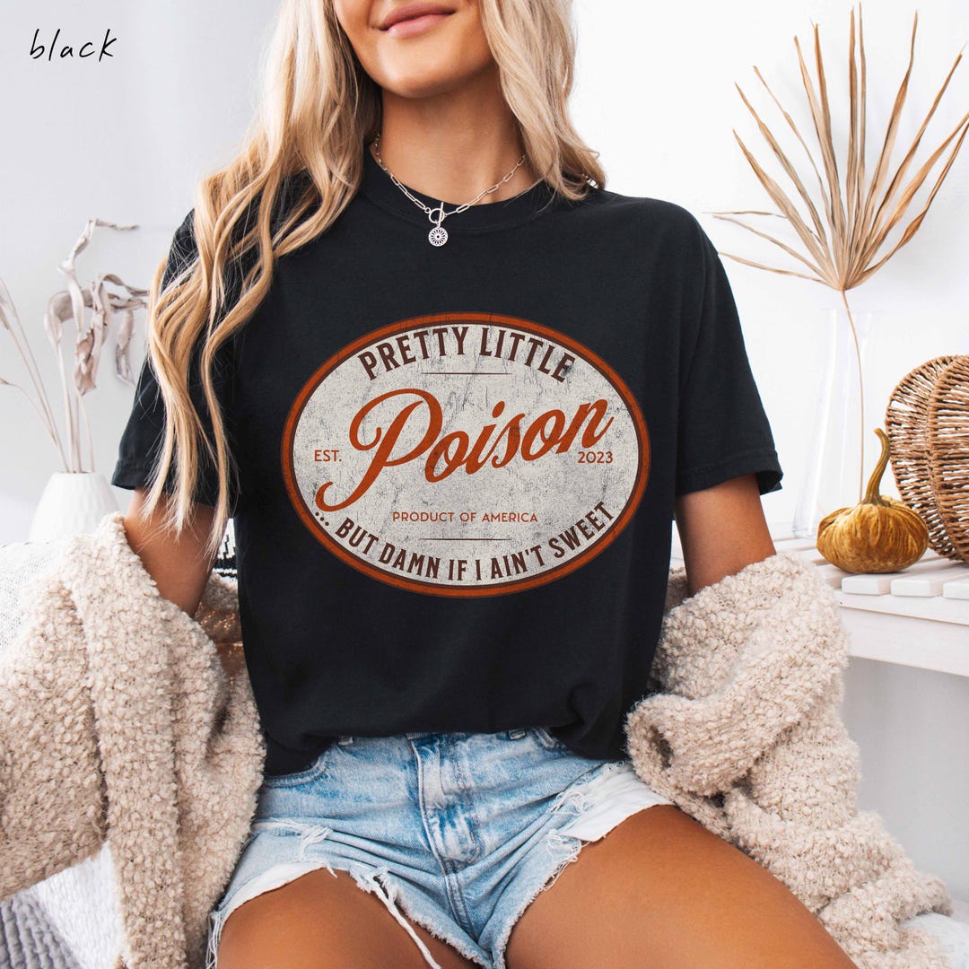 Pretty Little Poison Western Graphic Tee | Vintage Cowgirl Shirt ...