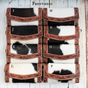 THE Bandera-western Tooled Leather Wallet-cowhide Leather Wallet With ...