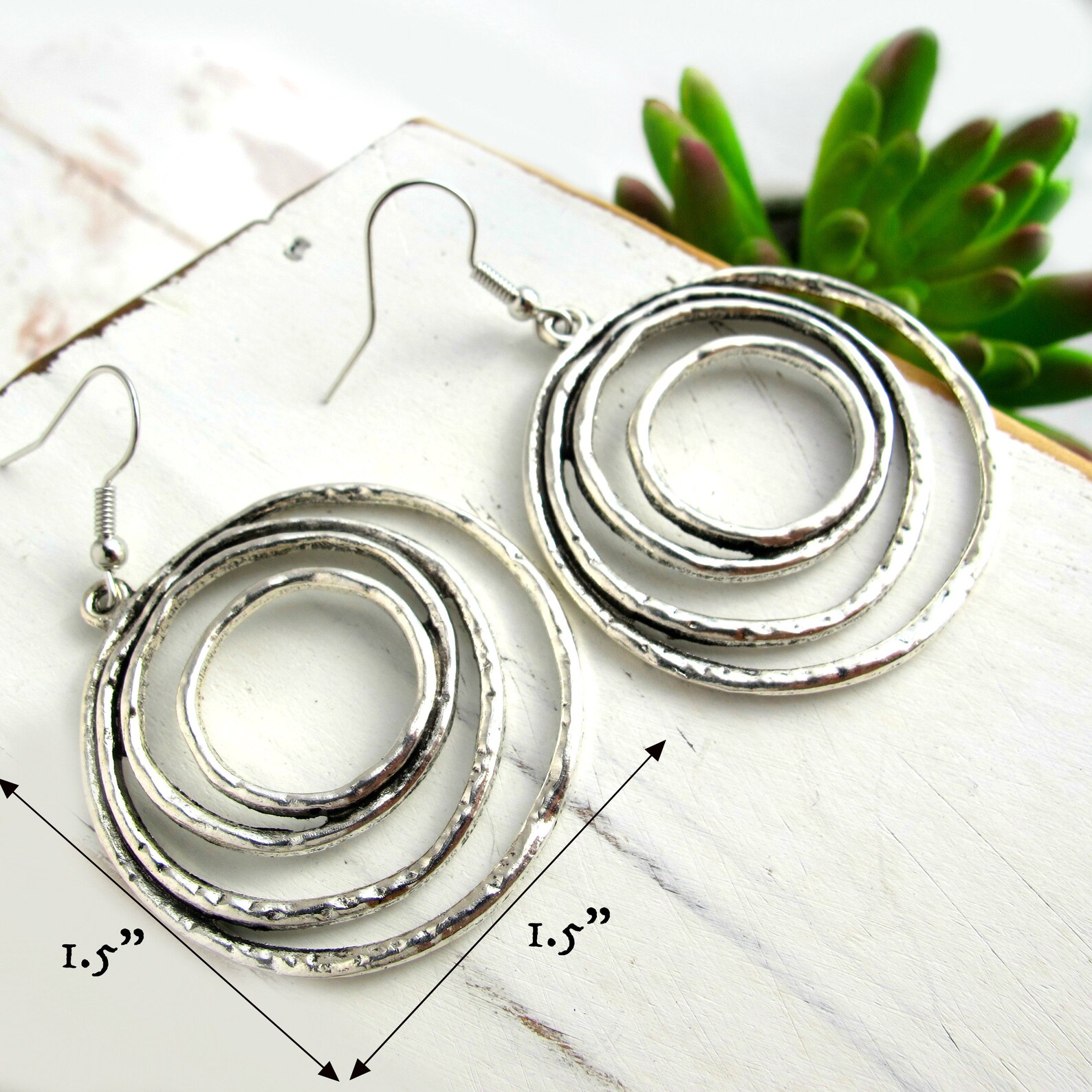 Dangle Circle Earrings for Women-circle Hoop Earrings - Etsy