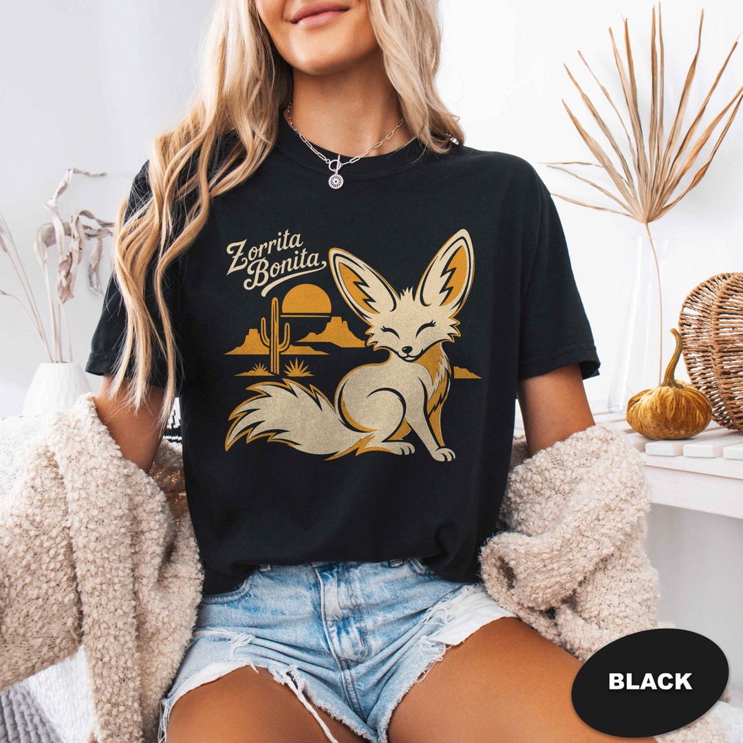 Kit Fox Shirt, Southwestern Desert Zorrita Bonita Tee, Western Animal ...