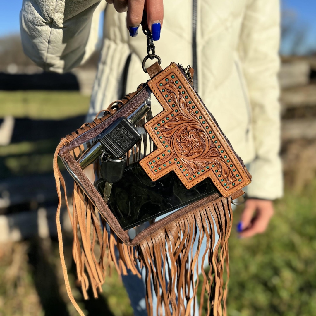 THE DESERT Post-western Clear Stadium Purse-crossbody Clear Bag-clear ...