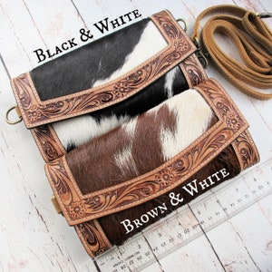 THE Bandera-western Tooled Leather Wallet Cowhide Leather Wallet With ...
