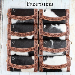 THE Bandera-western Tooled Leather Wallet-cowhide Leather Wallet With ...