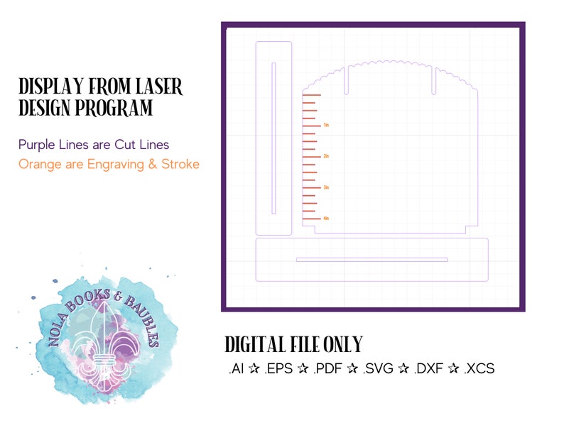 Earring Stand Laser Cut Digital Download File Ai, Eps, Svg, Png, Pdf ...