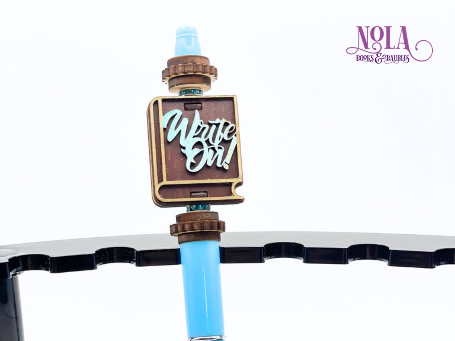 Write On Wooden Beaded Pen for Authors and Writers, Planner Pen ...