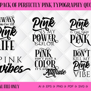 Pink is Life SVG Bundle Svg, Png, Ai, Eps, Pdf, Barbie Inspired Gifts ...